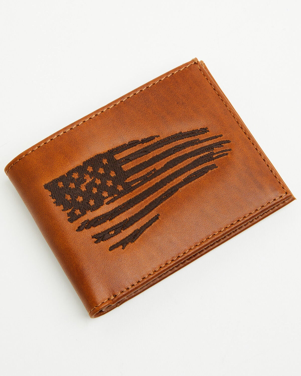 Cody James Men's Conway American Flag Bifold Wallet, Brown
