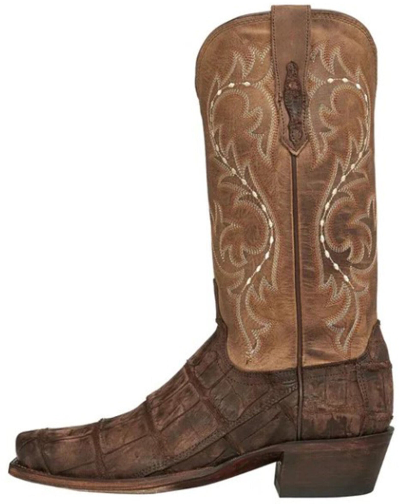 Lucchese Men's Handmade Burke Alligator Western Boots - Square Toe ...