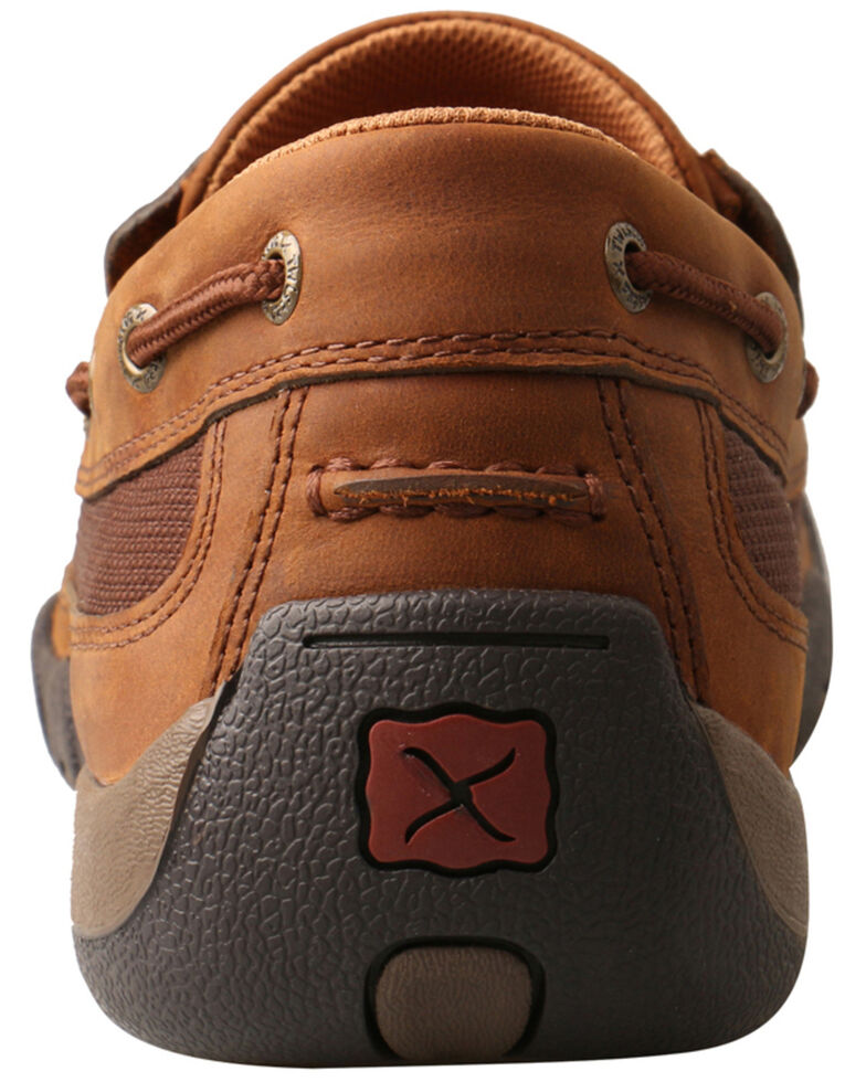 Twisted X Mens Basket Weave Slip On Shoes Moc Toe Sheplers