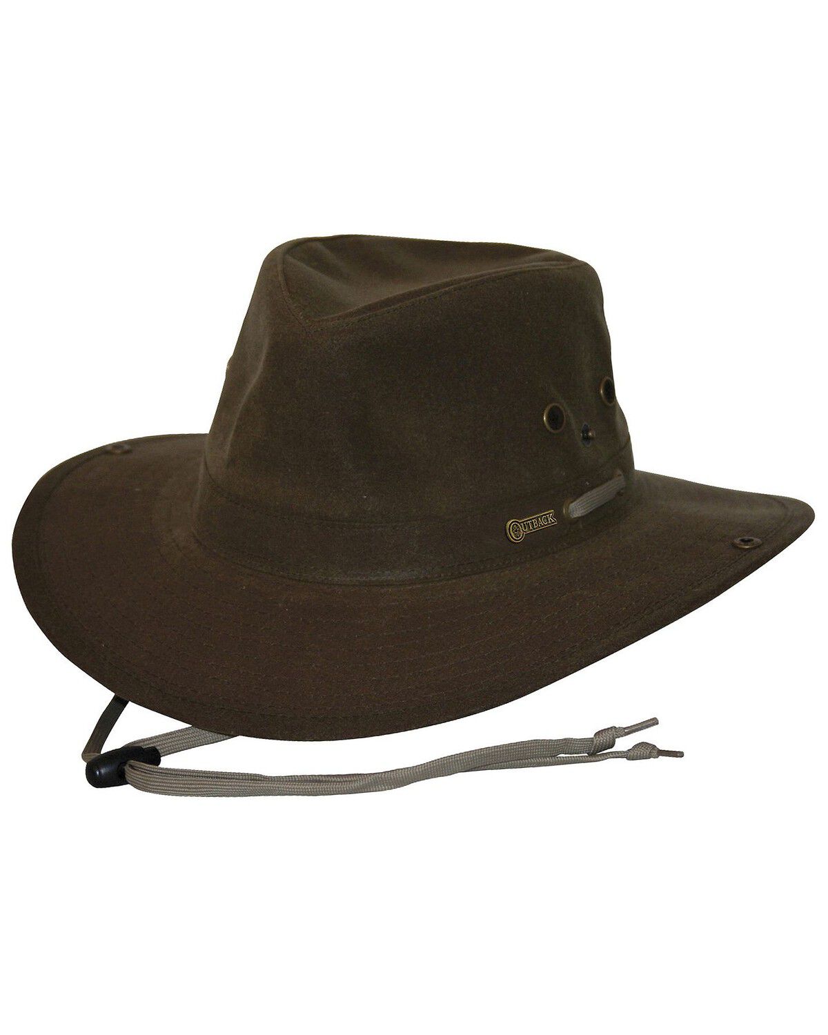 Outback Trading Co. Men's Oilskin River Guide Hat, Brown
