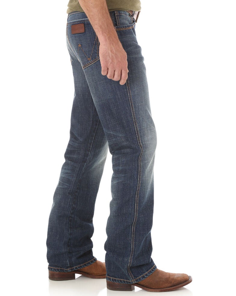 Wrangler Retro Men's Medium Wash Low Rise Relaxed Bootcut Jeans | Sheplers