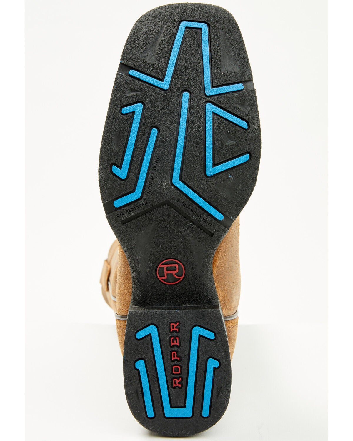 Roper Men's Monterey Roughout Western Boots - Square Toe, Tan