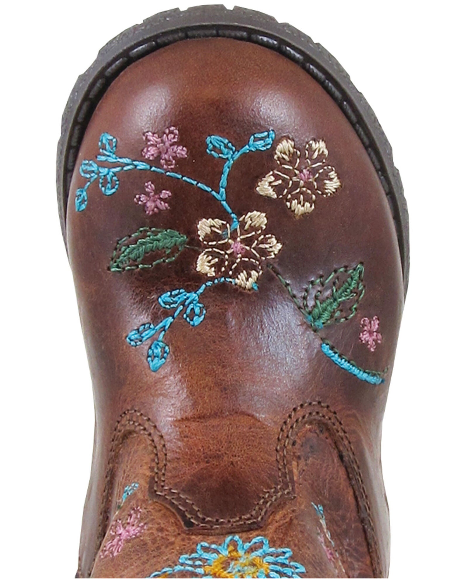 Smoky Mountain Toddler Girls' Florence Western Boots - Round Toe, Brown