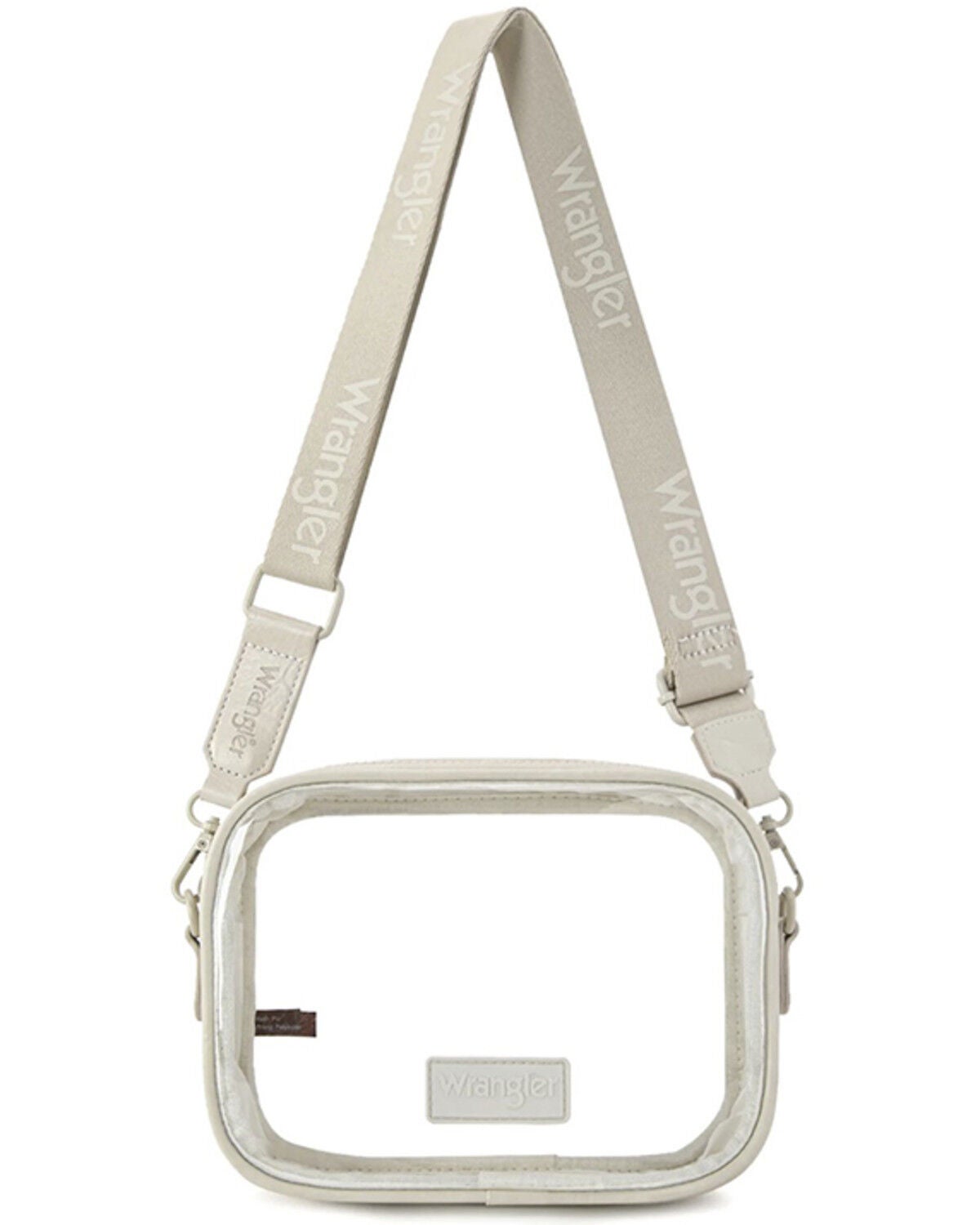 Wrangler Women's Mini Clear Crossbody Bag, Beige