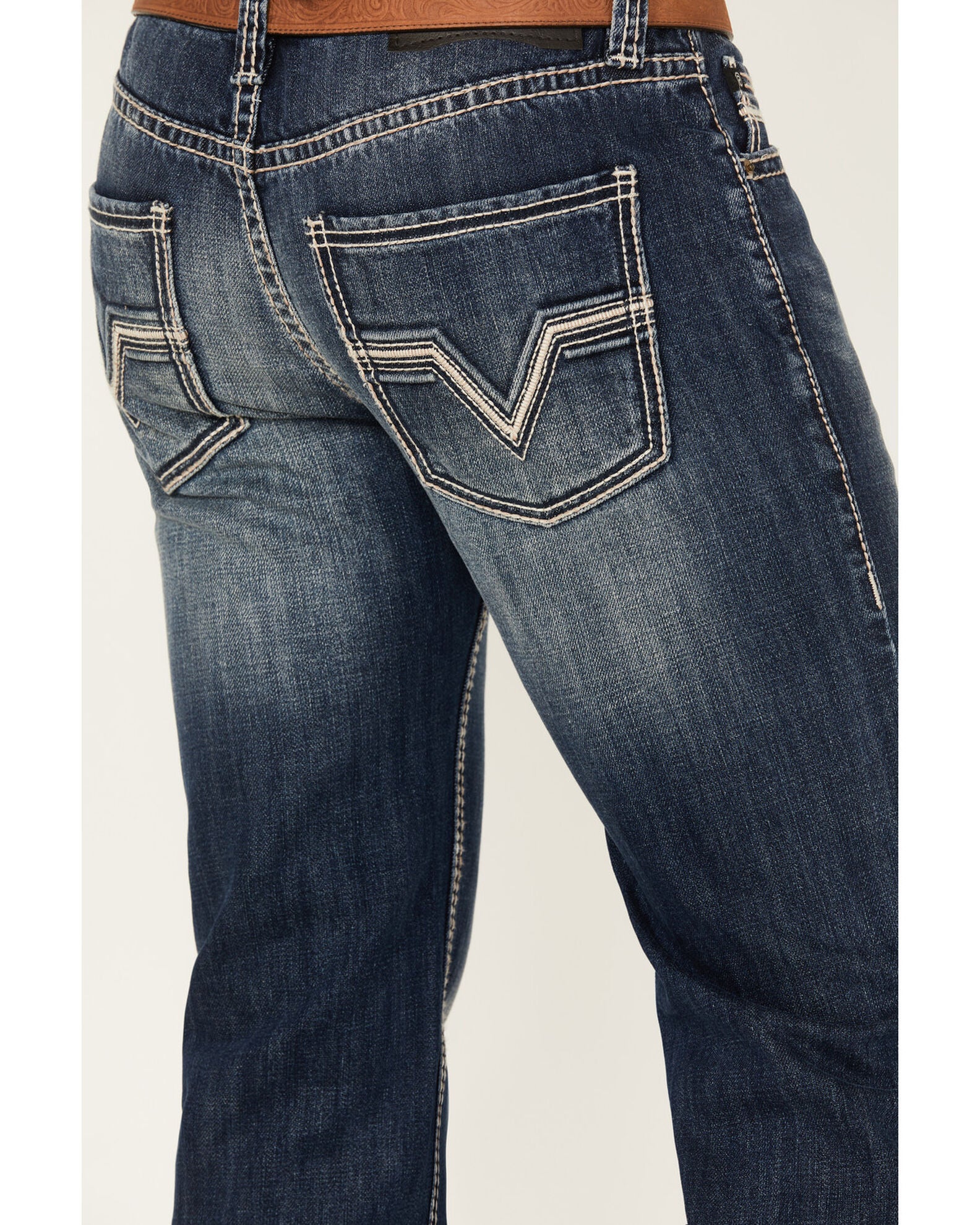 Product Name: Rock & Roll Denim Men's Pistol Dark Vintage Wash Straight ...