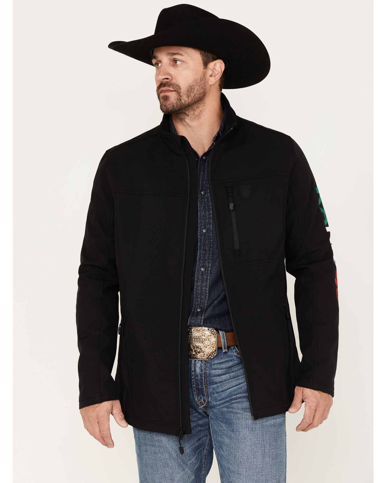 RANK 45® Men's Mexico Seal Softshell Jacket, Black
