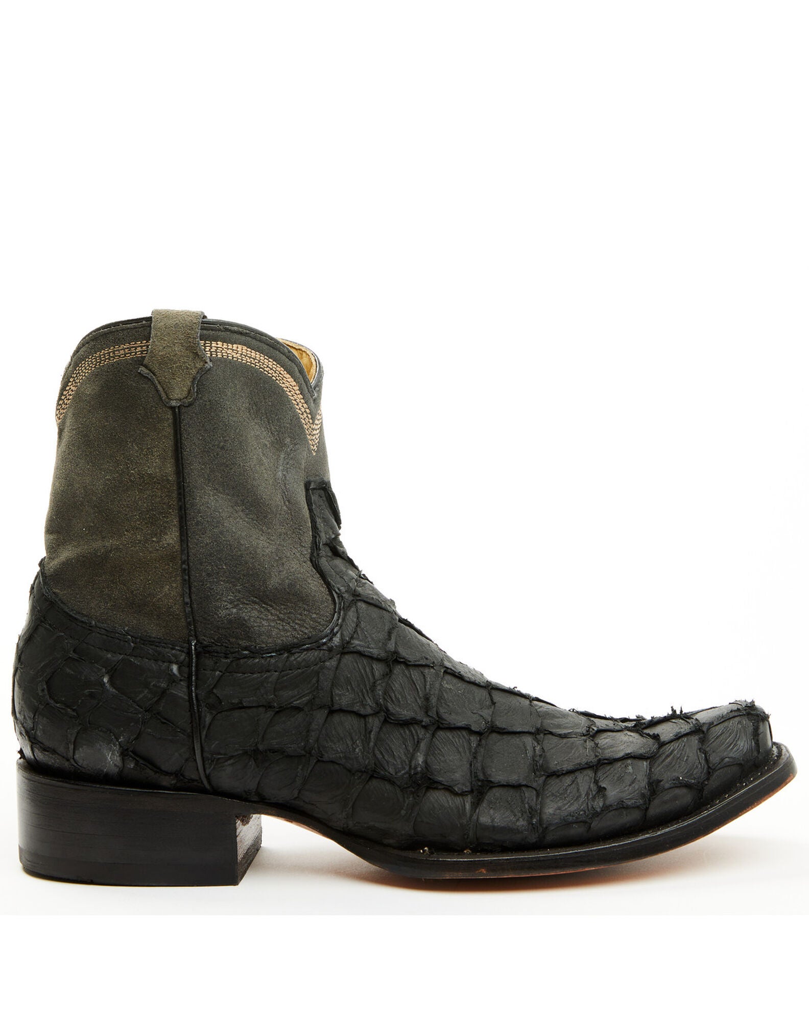 Product Name: Corral Men's Exotic Pirarucu Western Ankle Boots - Square Toe