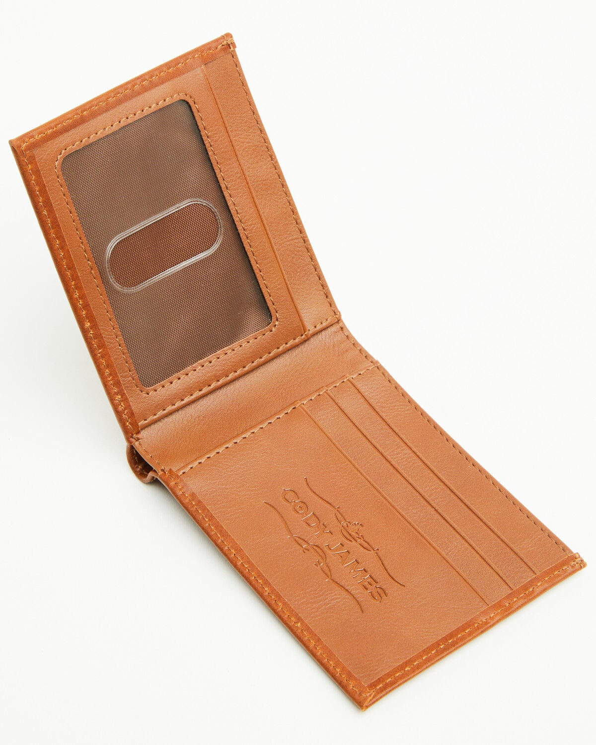 Cody James Men's Conway American Flag Bifold Wallet, Brown