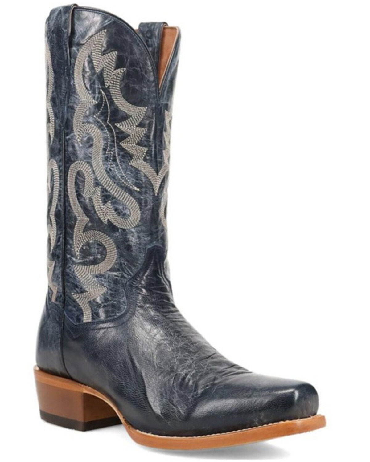 Dan Post Men's Calvin Tall Western Boots - Square Toe, Blue