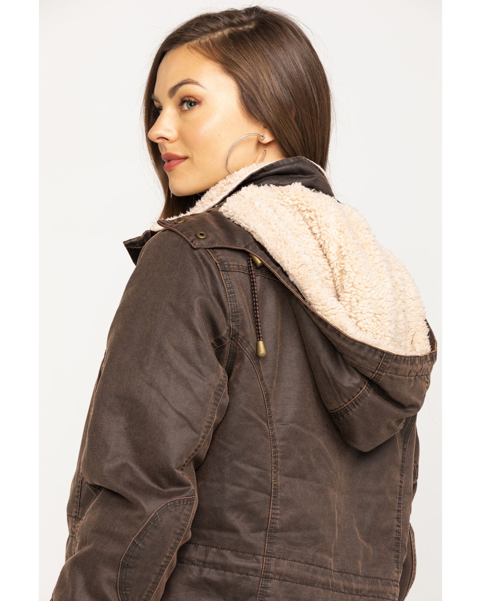 Outback Trading Co. Women's Woodbury Canyonland Jacket with Sherpa Hood ...