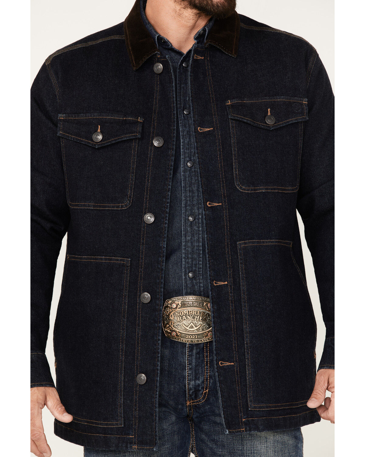 Blue Ranchwear Men's Rancher Flannel Lined Denim Jacket Blue Ranchwear Men's Rancher Flannel Lined Denim Jacket