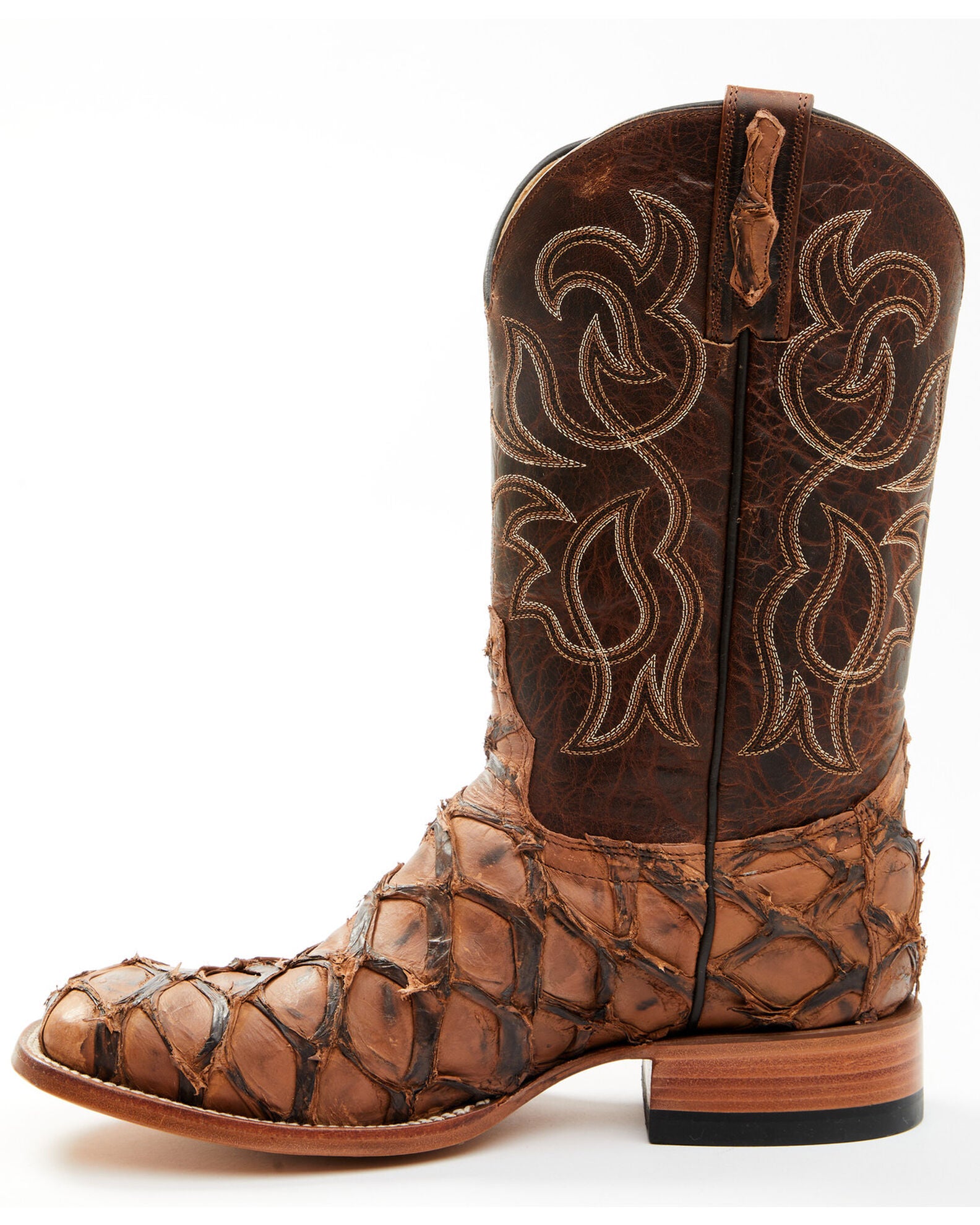 Cody James Men's Pirarucu Exotic Boots - Broad Square Toe, Brown