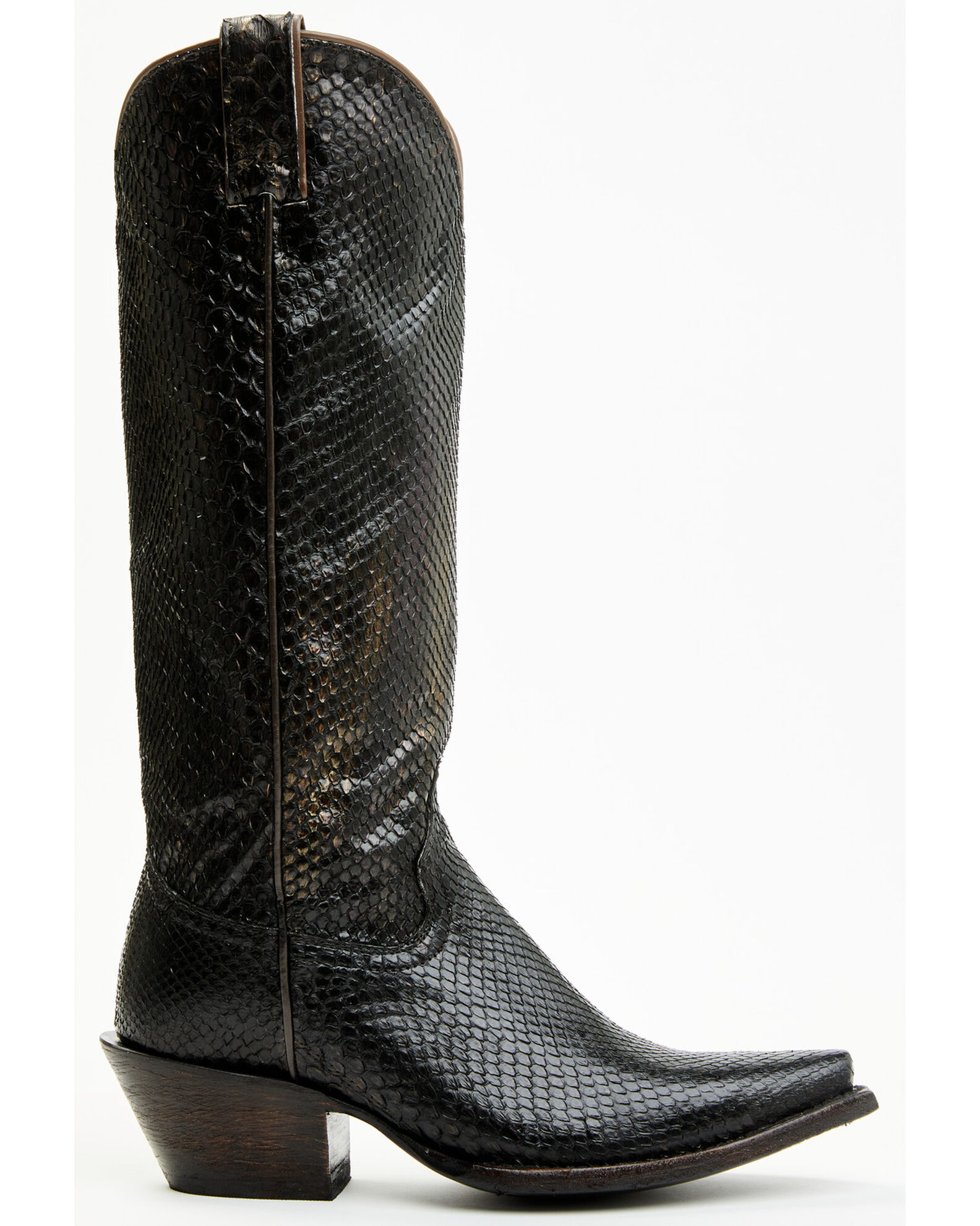 Idyllwind Womens Slay Exotic Python Tall Western Boots Snip Toe Black