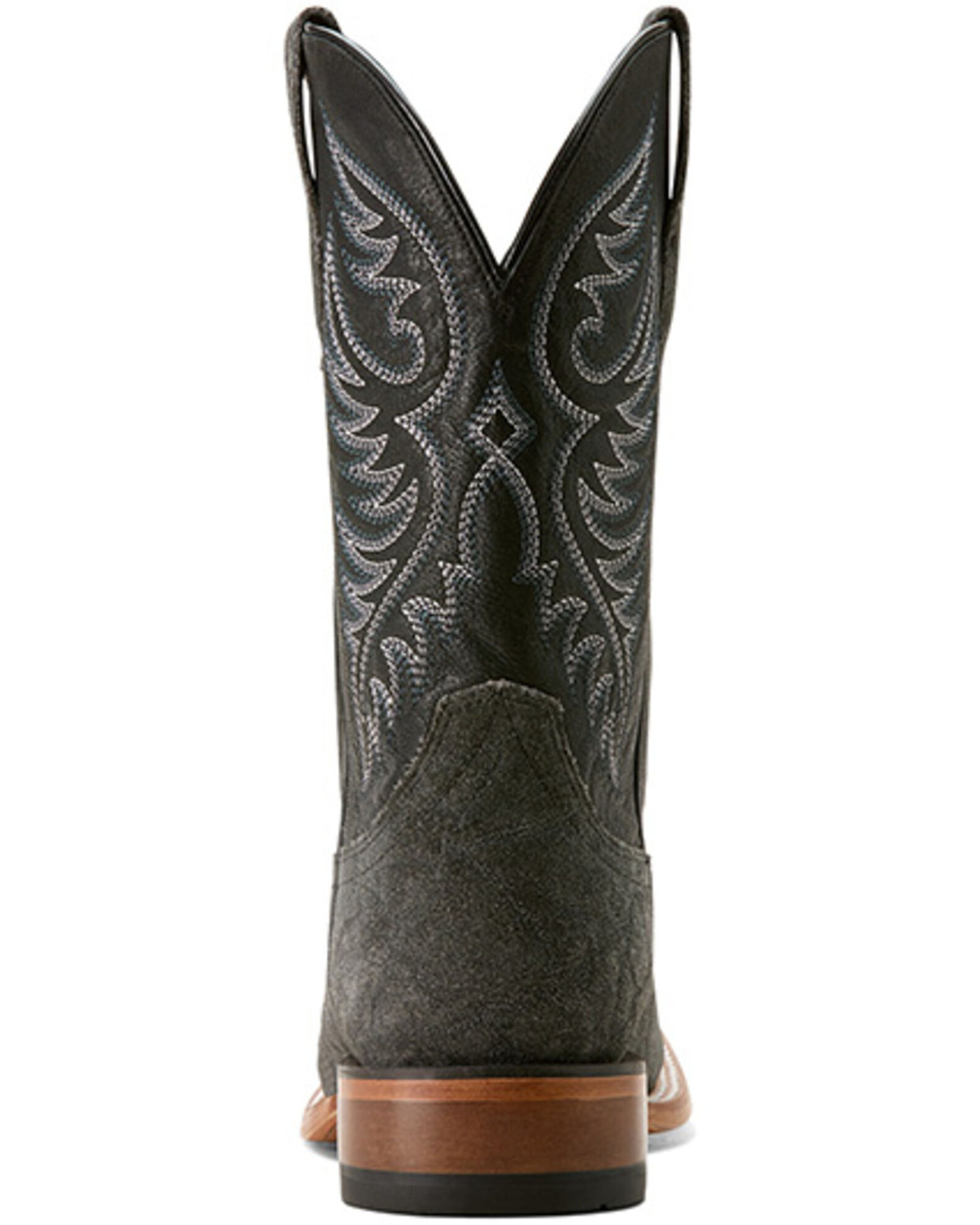 Ariat Mens Wiley Elephant Roughout Western Boots Broad Square Toe Black