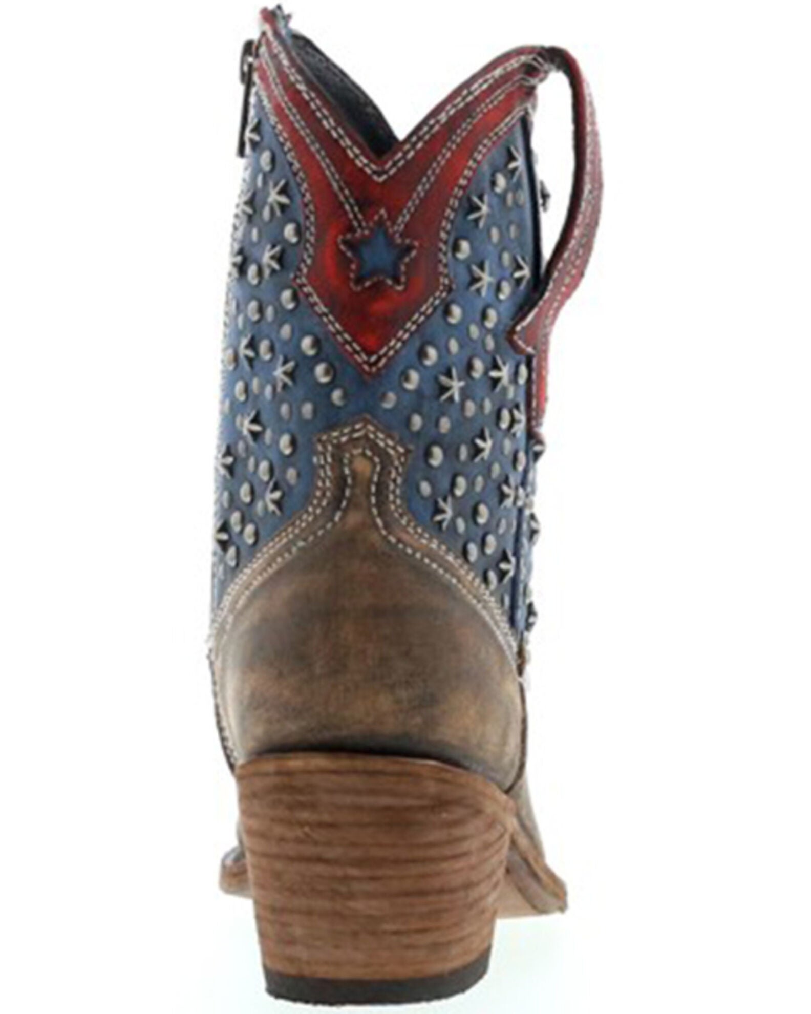 Liberty Black Women's Jules Studded Western Boot - Snip Toe, Brown