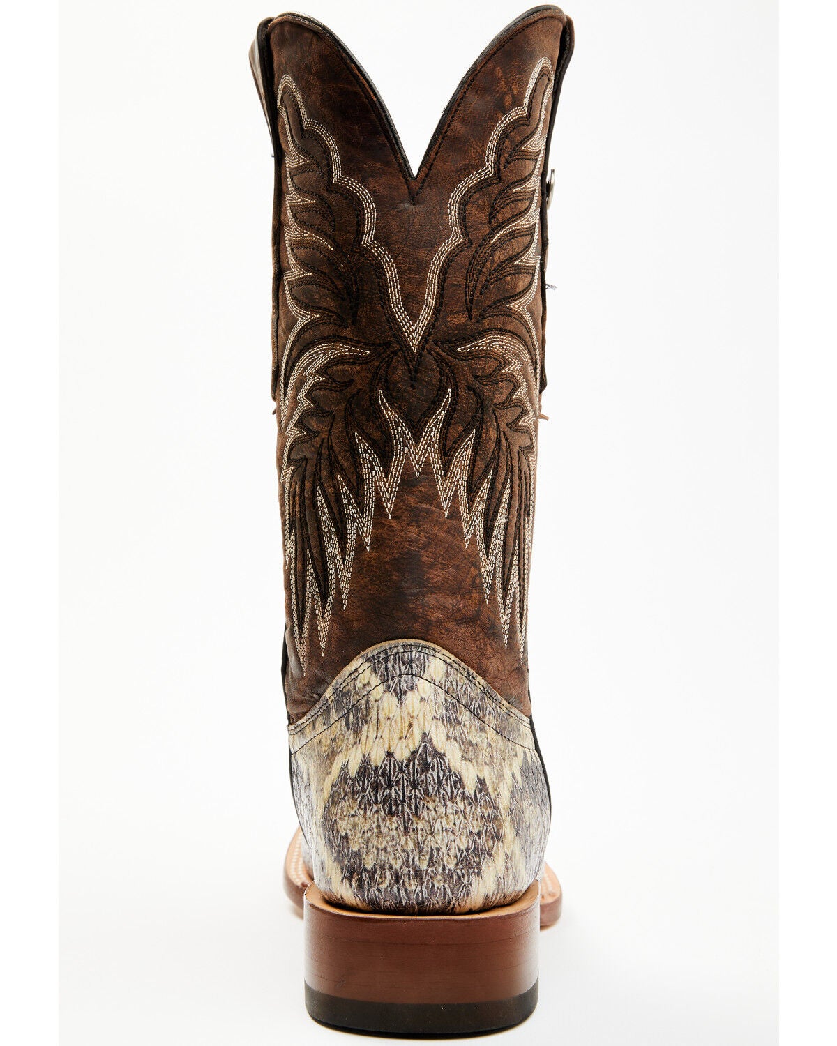 Tanner Mark Men's Rattlesnake Print Western Boots - Broad Square Toe ...