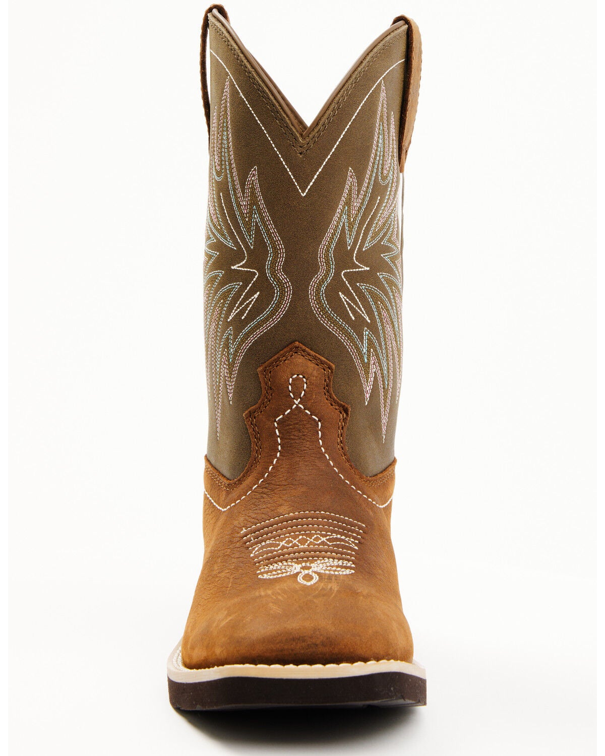 RANK 45® Women's Sage Western Performance Boots - Broad Square Toe, Olive