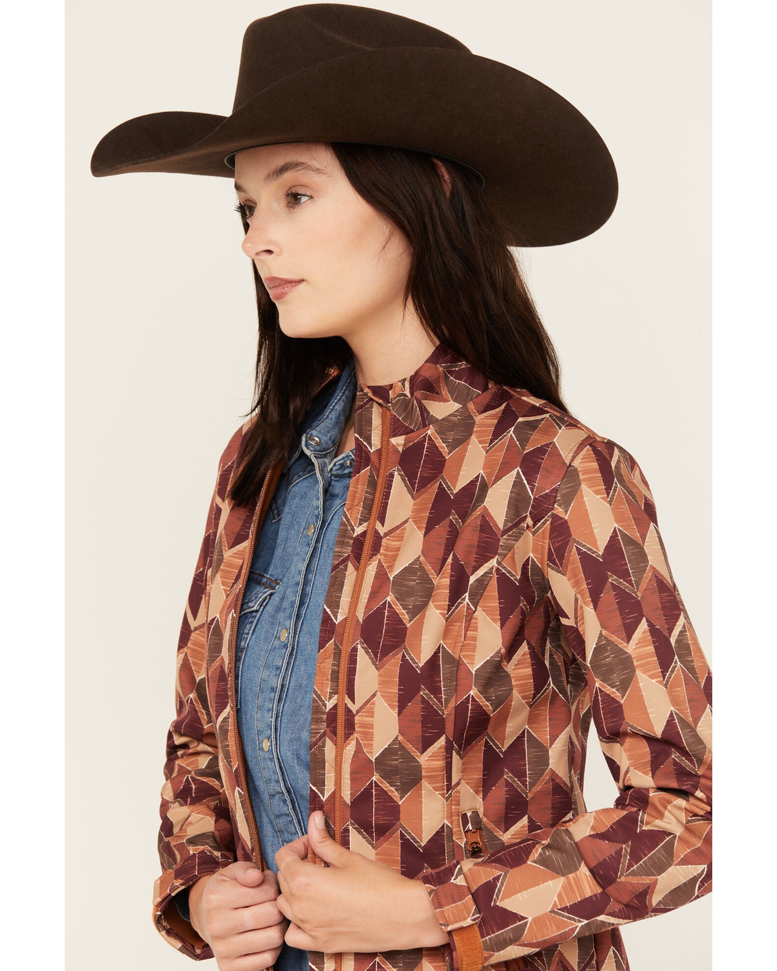 Shyanne Women's Abstract Western Softshell Jacket