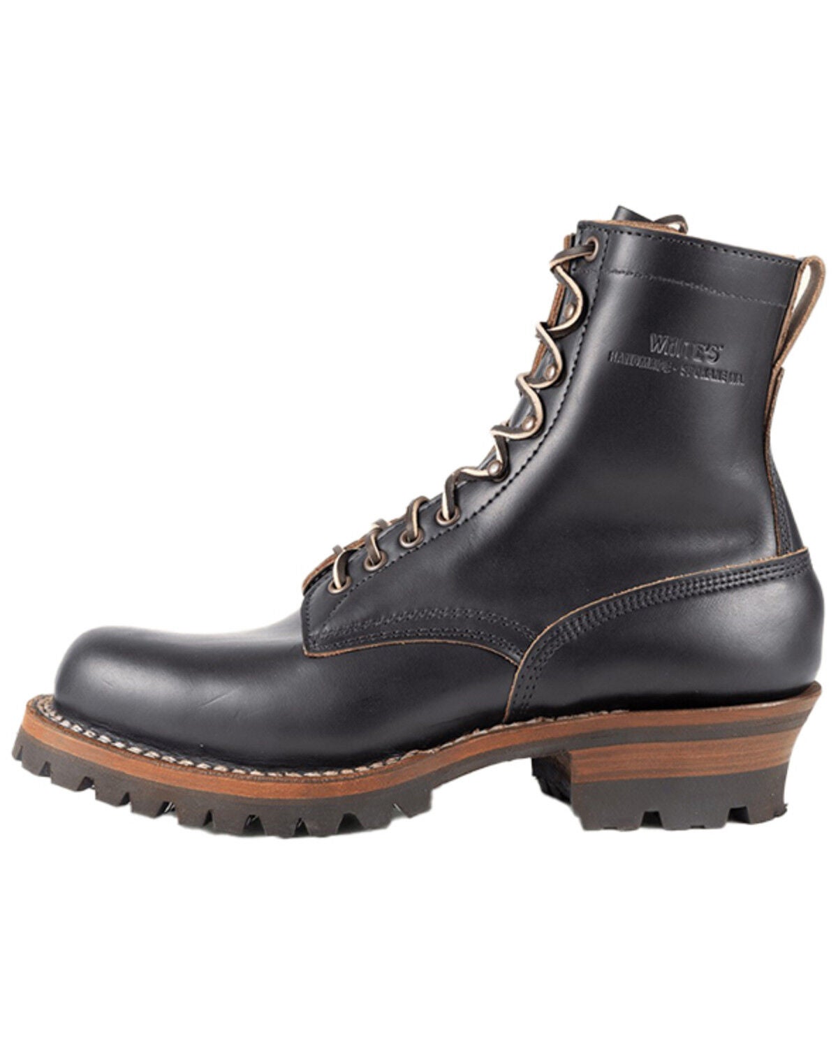 White's Boots Men's C355 Logger Work Boots - Soft Toe, Black