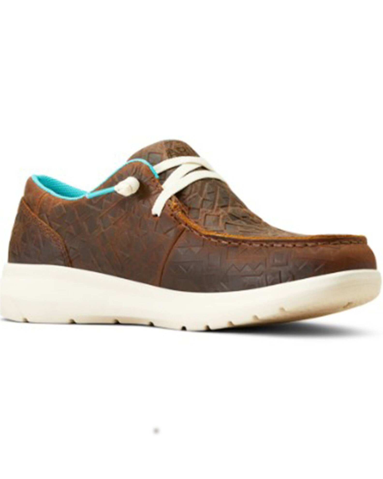 Product Name Ariat Womens Hilo Embossed Casual Shoes Moc Toe
