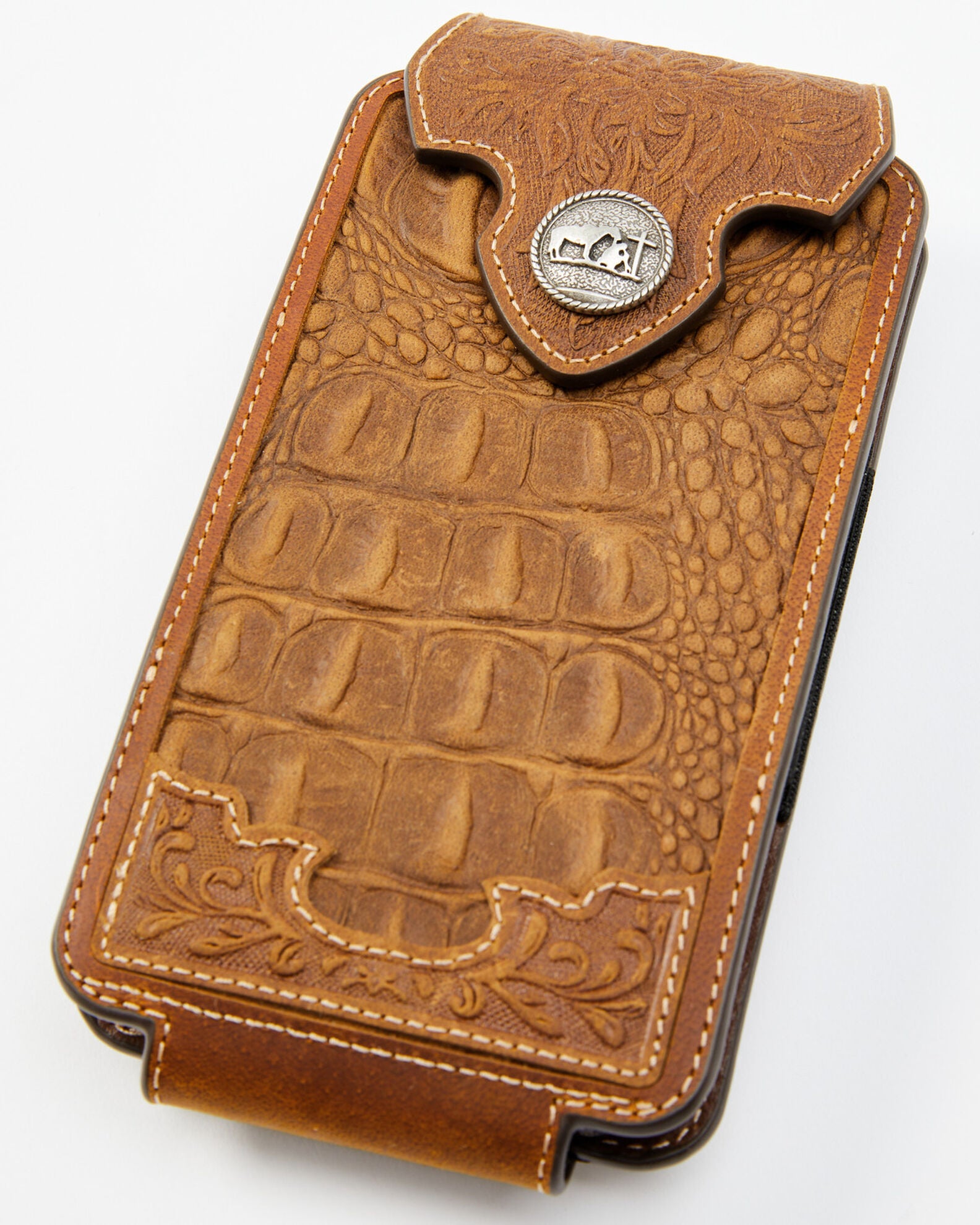 Product Name: Cody James Men's Crocodile Embossed Cell Phone Case