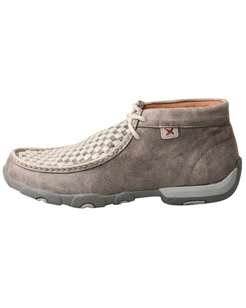 Twisted X Womens Weave Grey Moccasin Shoes Moc Toe Sheplers