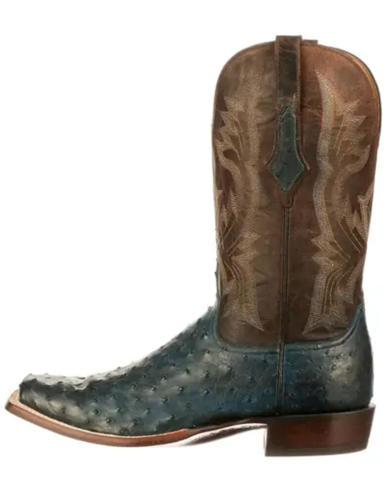 Lucchese Mens Cliff Western Boots Wide Square Toe Sheplers