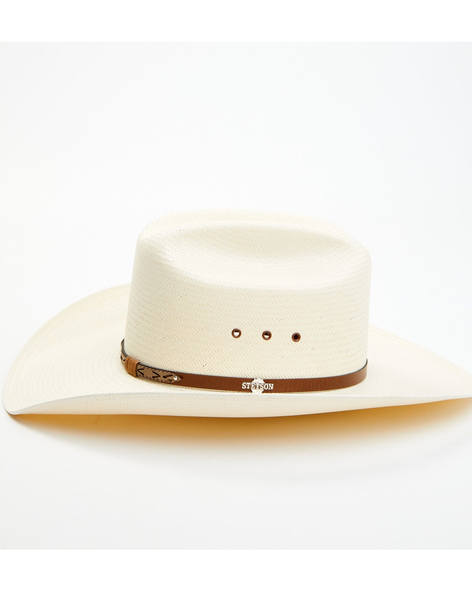 Stetson Rodeo Natural Cattleman Straw Cowboy Hat, Natural