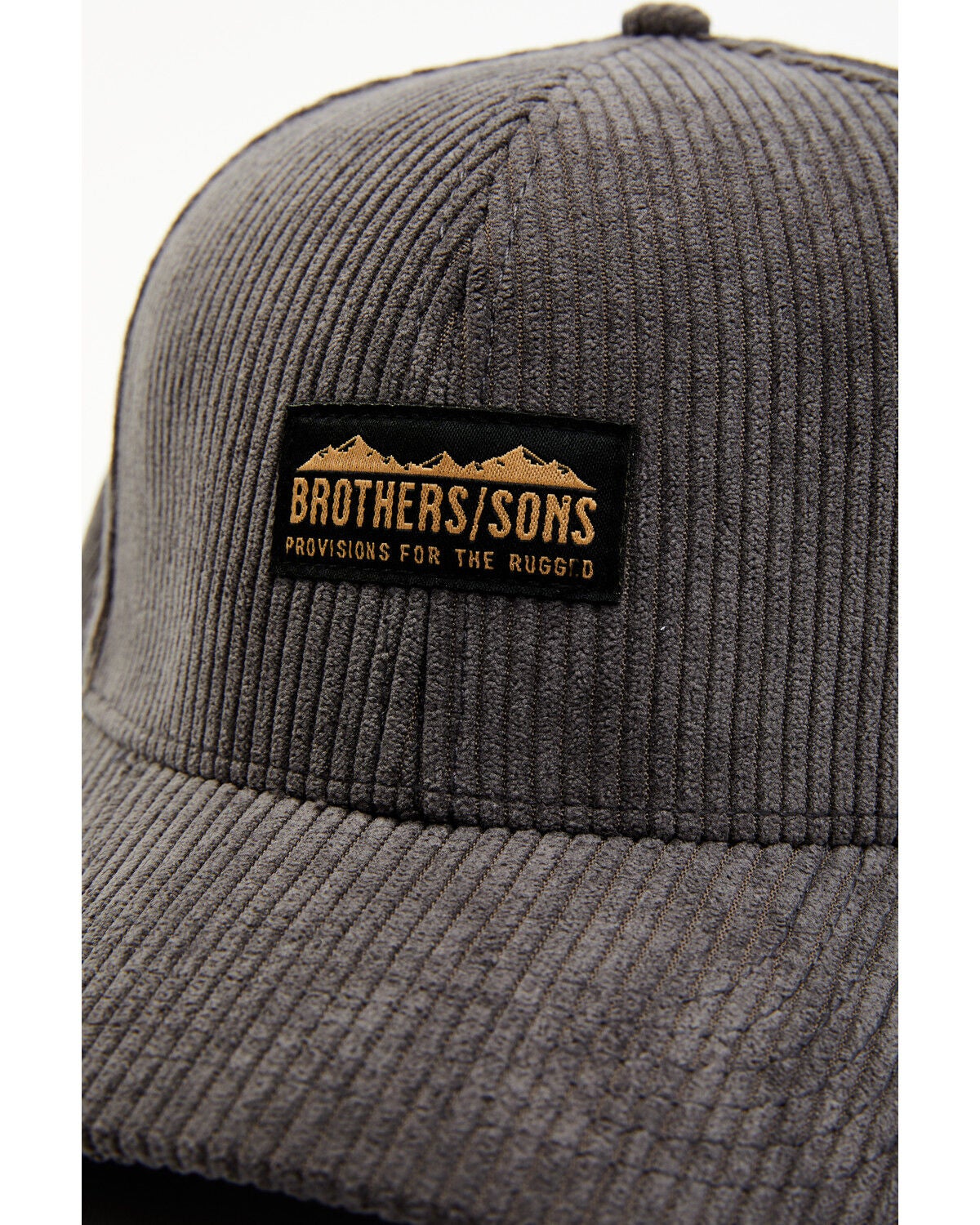 Brother and Sons Men's Corduroy Ball Cap, Grey