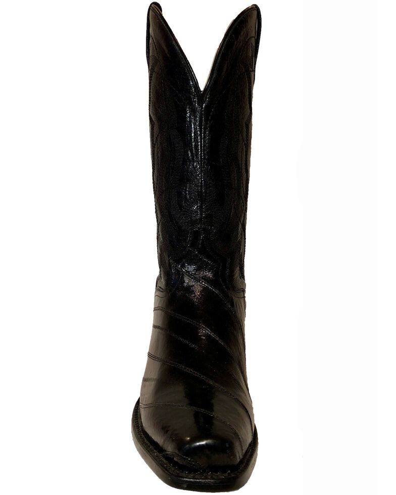 Dan Post Mens Exotic Eel Western Boots Square Toe Sheplers