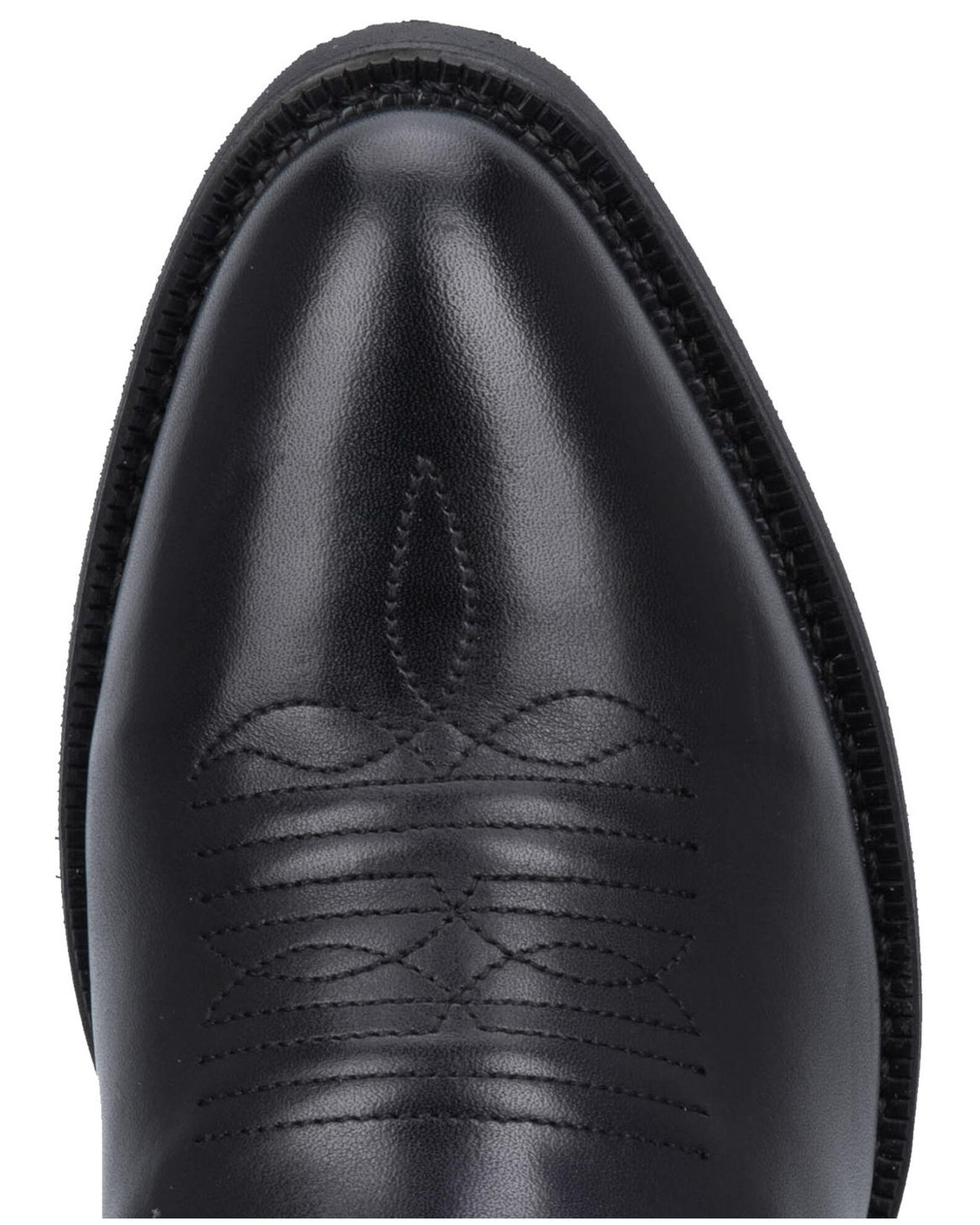 Laredo Mens Side Zipper Western Boots Round Toe Black