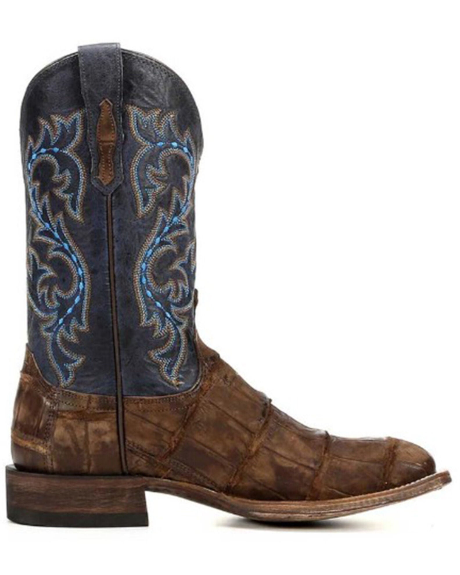 Lucchese Men's Handmade Malcolm Alligator Western Boots - Square Toe, Tan