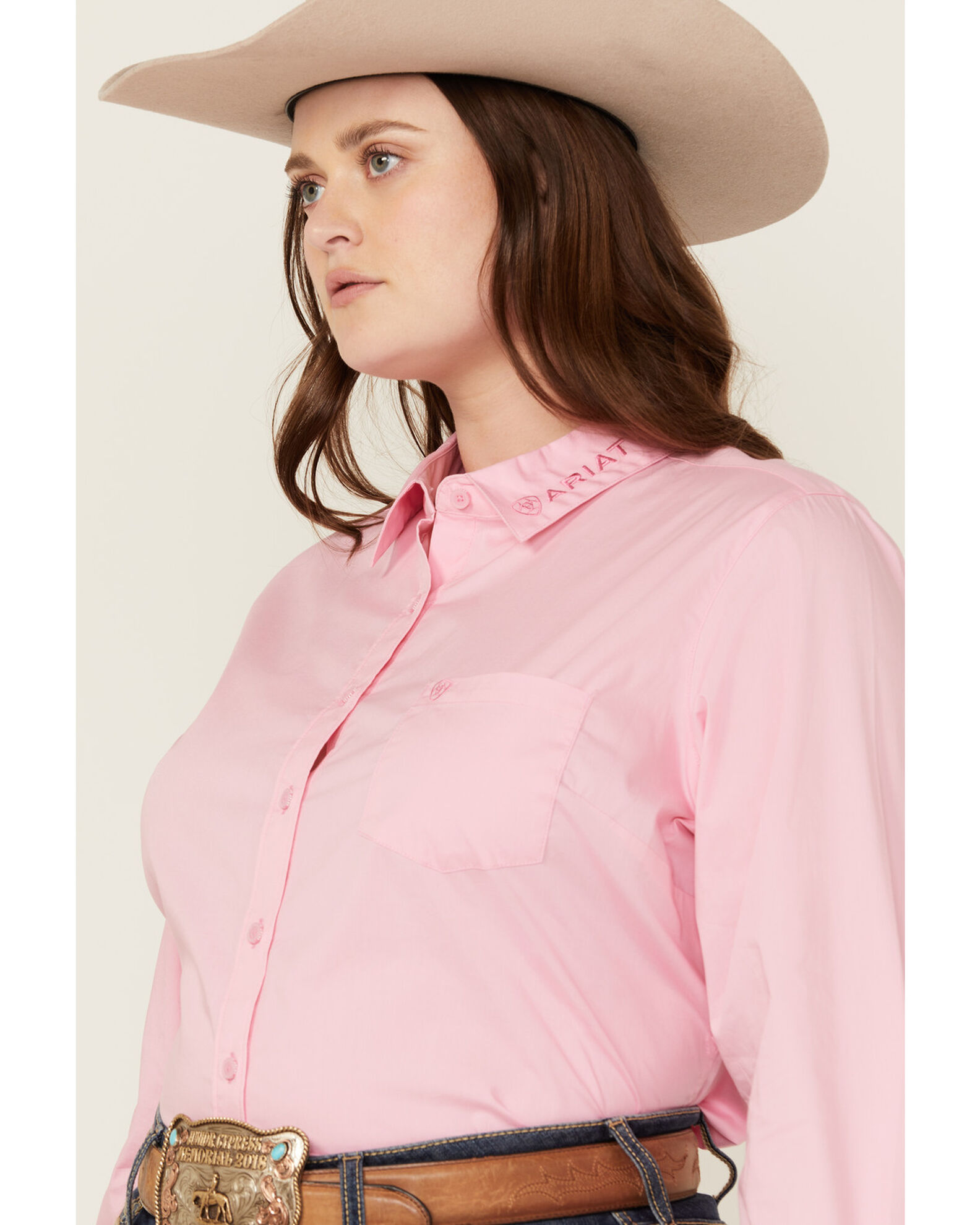 Product Name Ariat Womens Real Team Kirby Long Sleeve Button Down