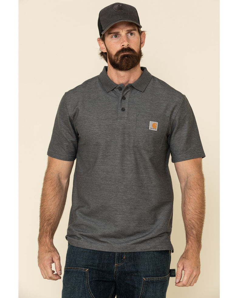 Carhartt Mens Contractors Work Pocket Short Sleeve Polo Shirt Big