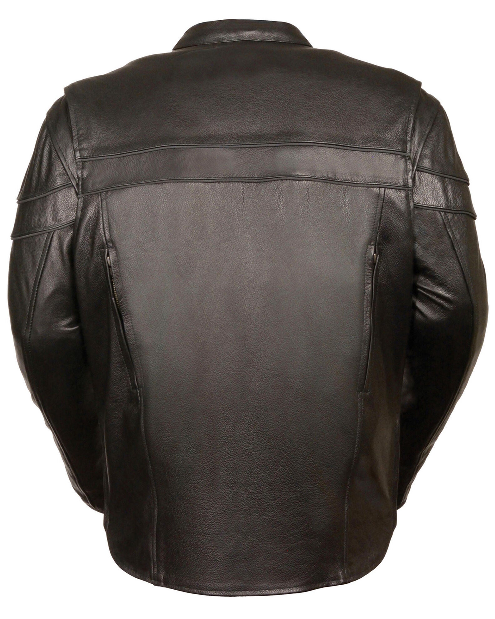Milwaukee Leather Men's Sporty Scooter Crossover Jacket, Black