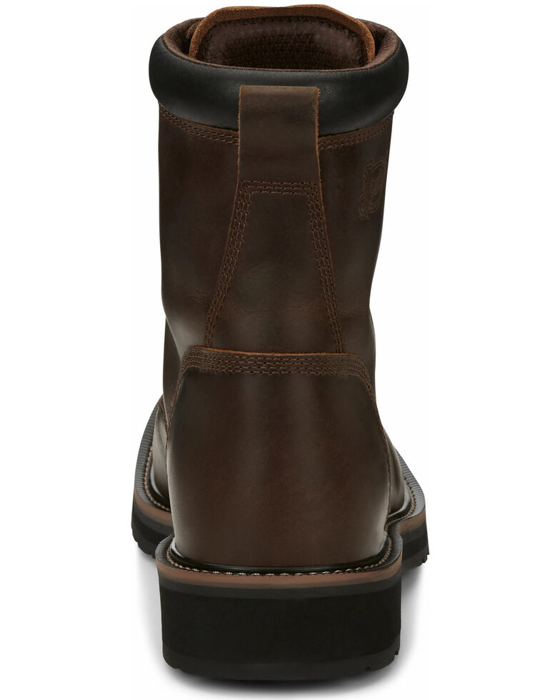 Justin Mens Stampede Lace Up Work Boots Soft Toe Sheplers
