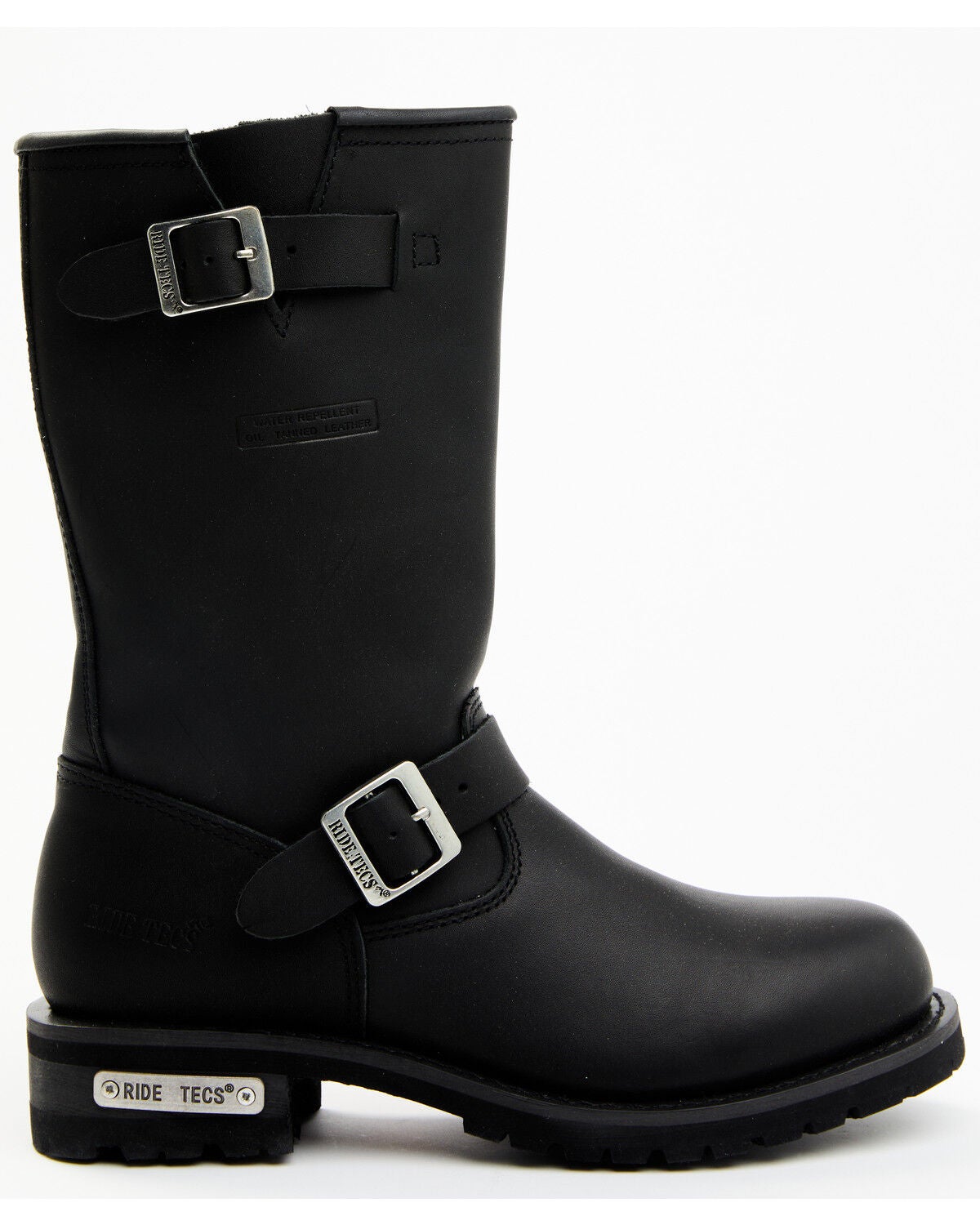 Ad Tec Men's Heavy Duty 13" Engineer Boots - Round Toe, Black