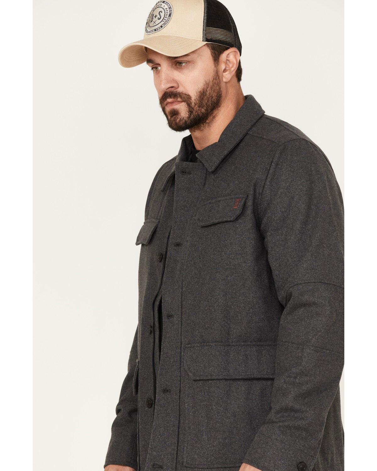 Brothers and Sons Wool Cruiser Jacket, Charcoal