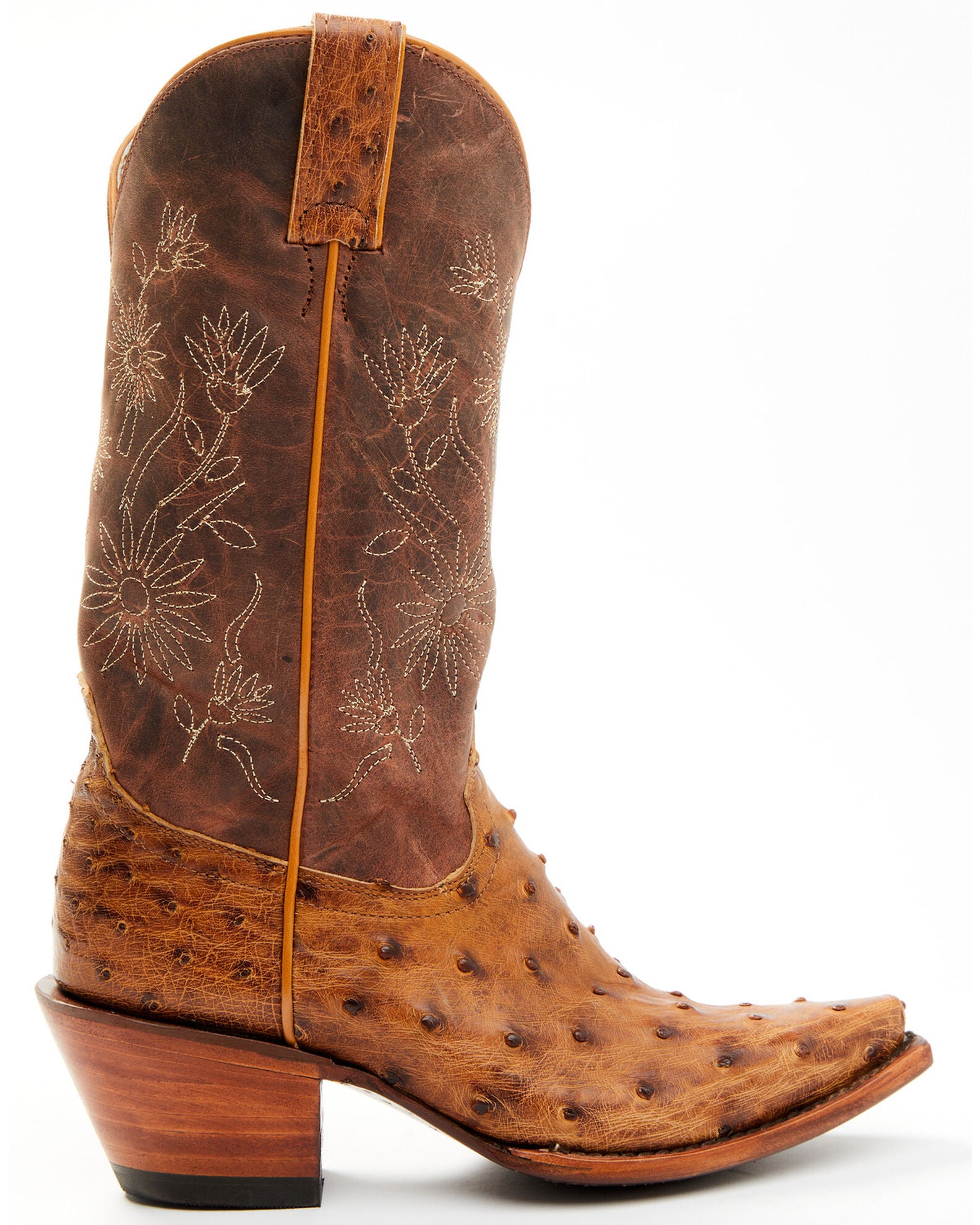 Shyanne Women's Daisie Exotic Full Quill Ostrich Western Boots - Snip ...