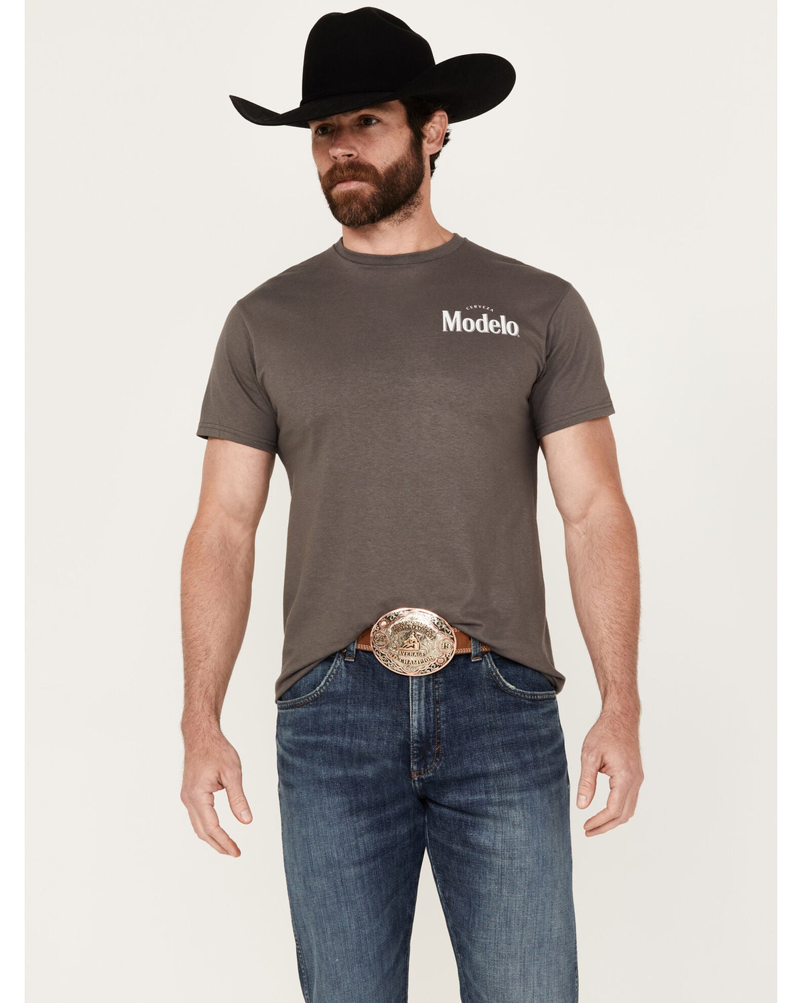 Product Name: Changes Men's Modelo Fighting Spirit Logo Short Sleeve ...