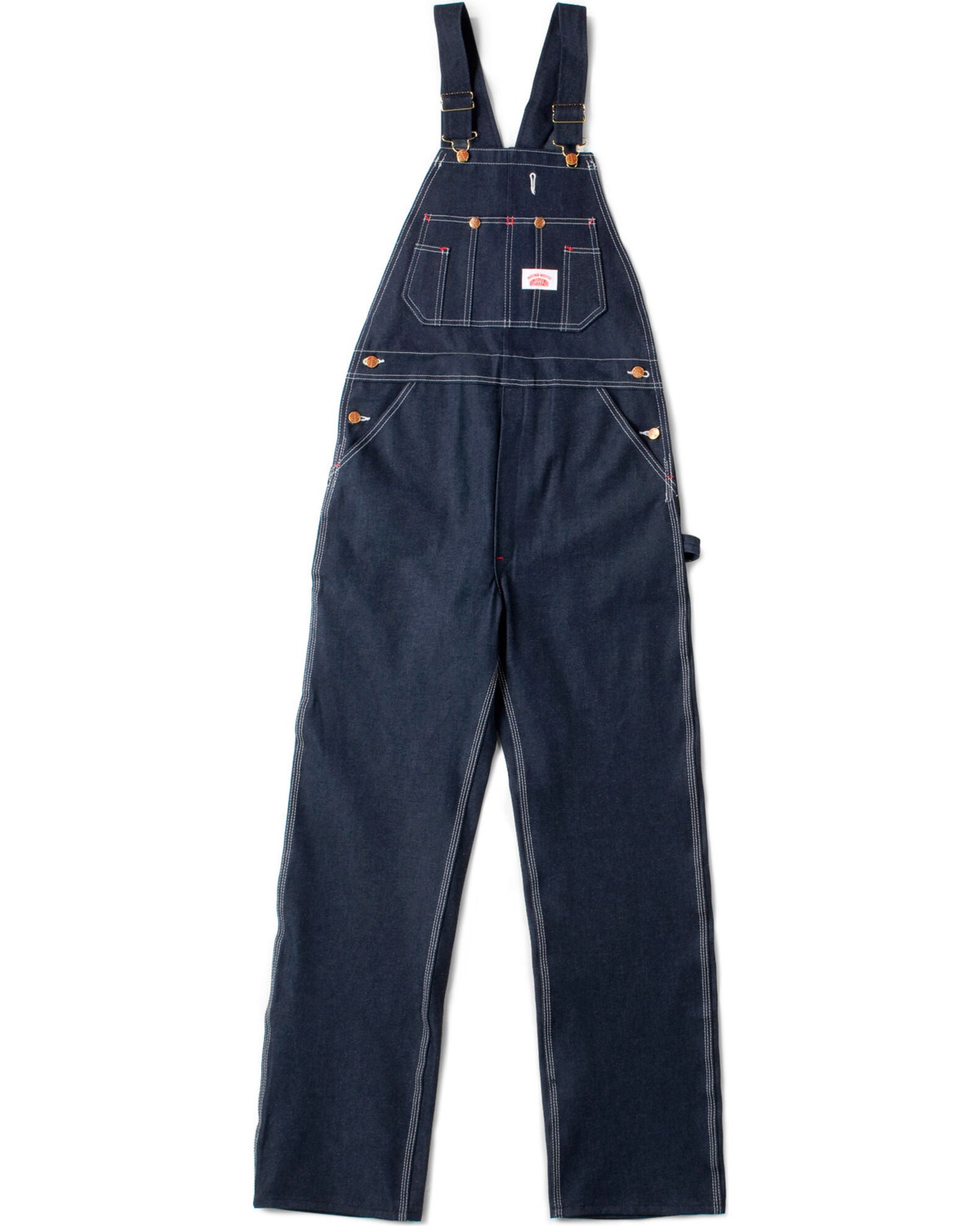 Round House Men's Classic Overalls, Blue