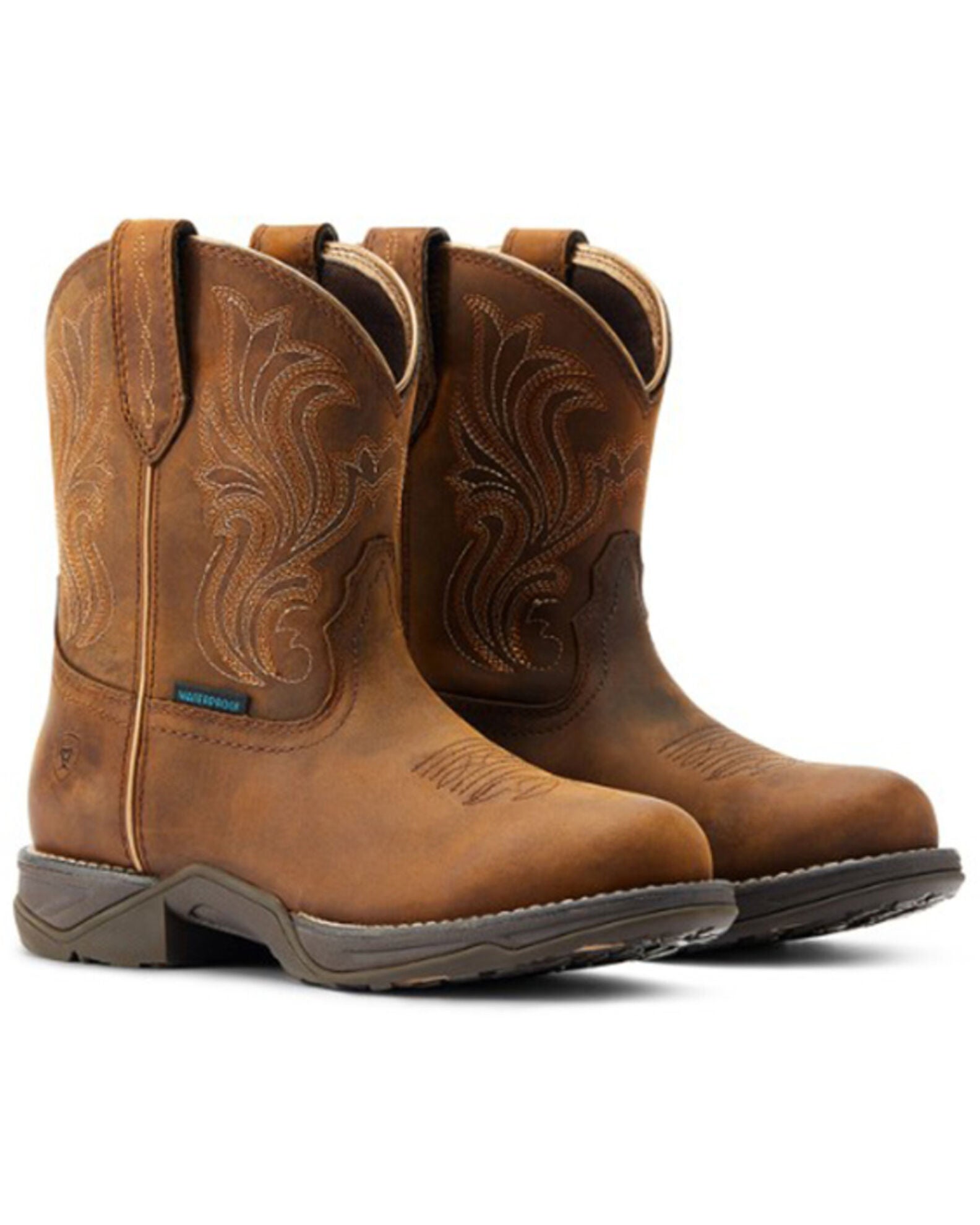 Product Name: Ariat Women's Anthem Shortie Waterproof Western Performance Boots - Round Toe