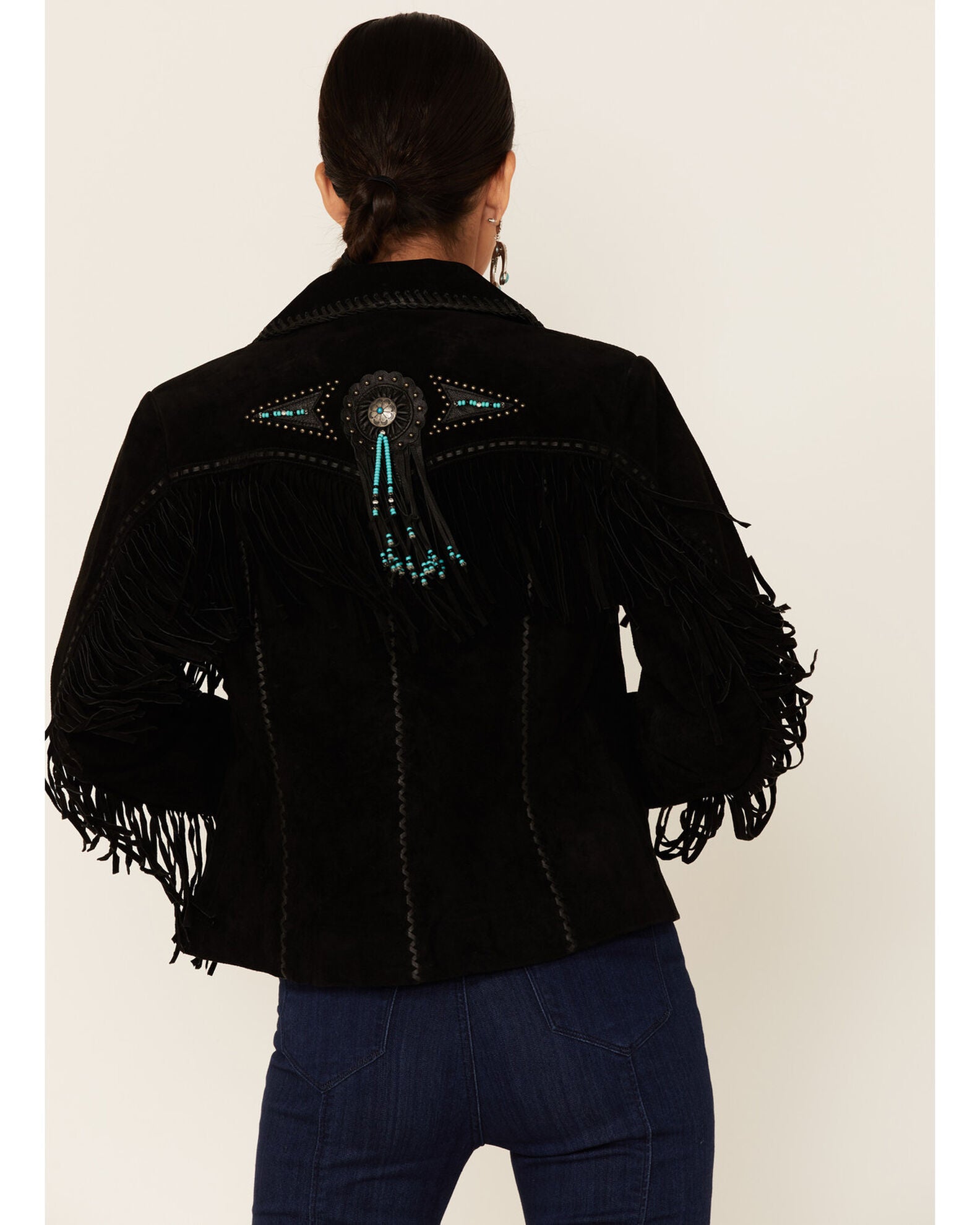 Scully Women's Fringe & Beaded Suede Jacket | Sheplers