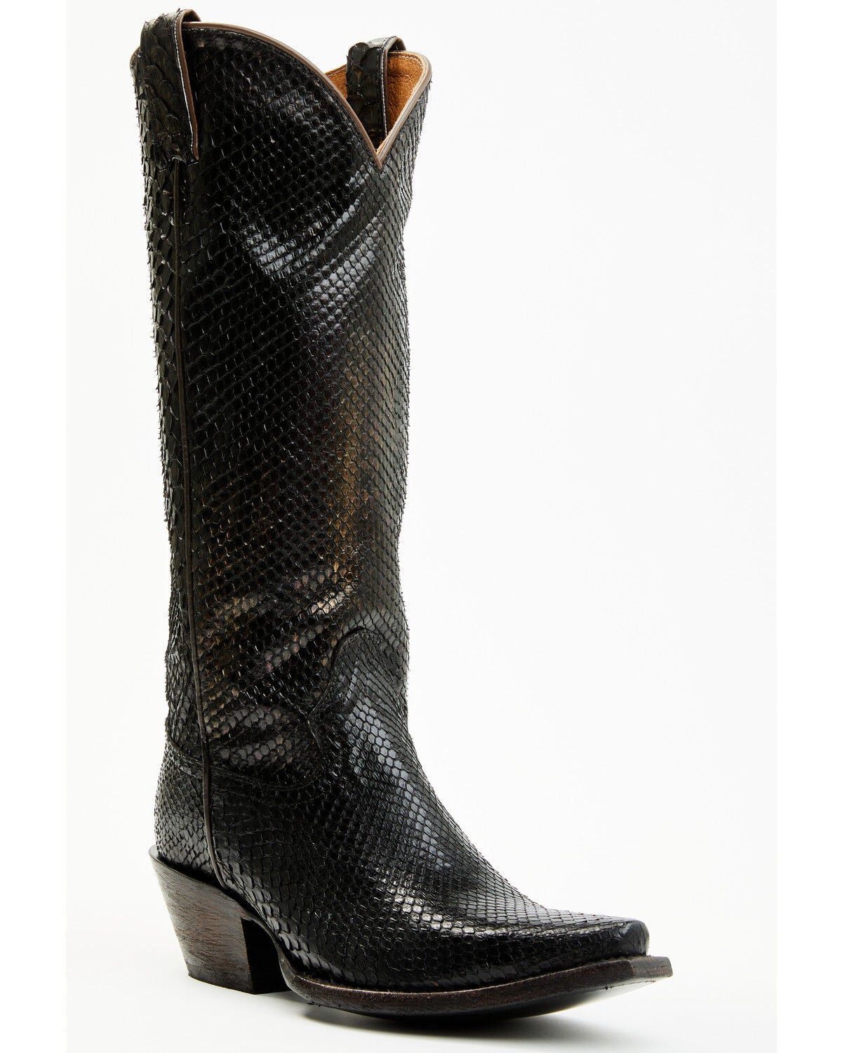 python skin boots women