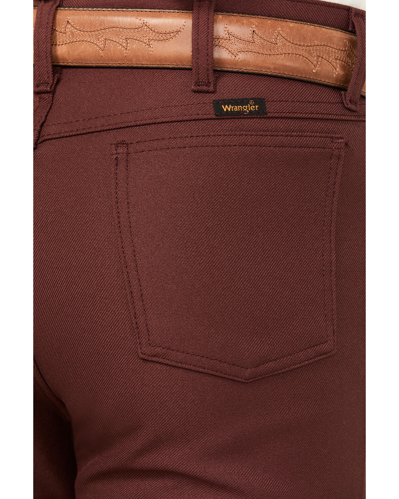 Wrangler Men's Wrancher Dress Jeans, Burgundy