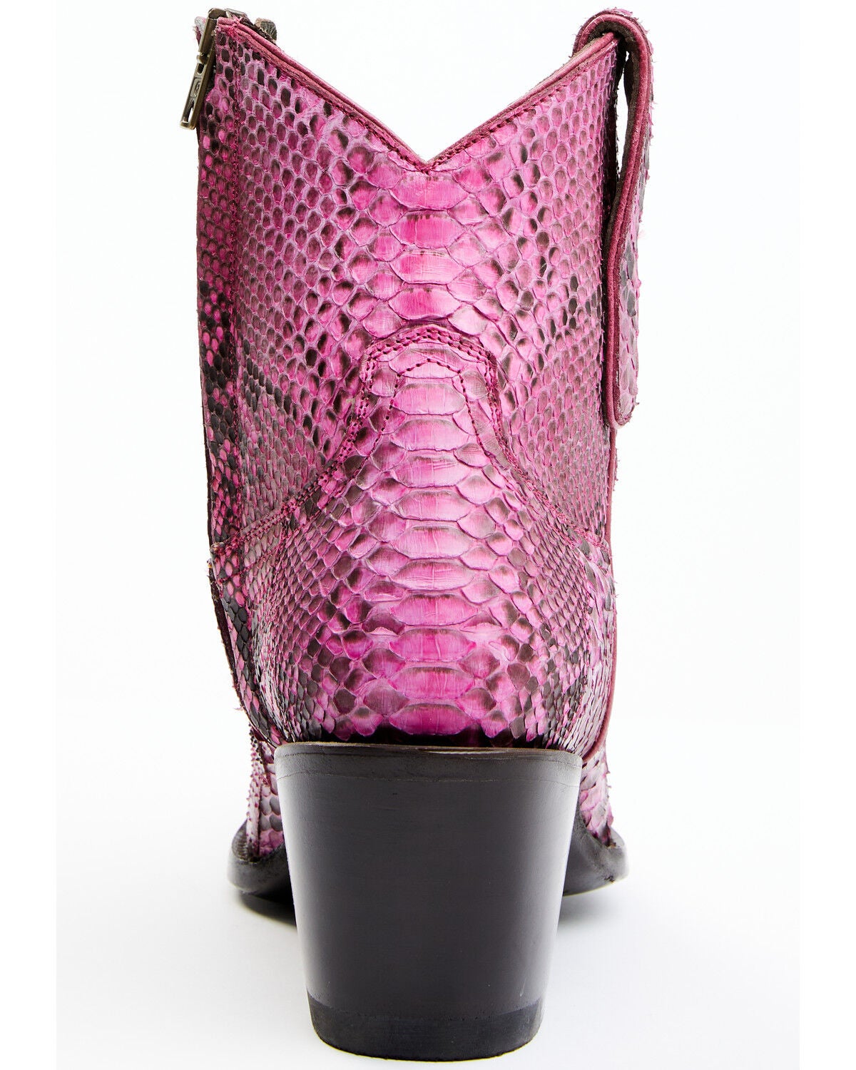 Idyllwind Women's Badass Exotic Python Western Booties - Round Toe, Pink