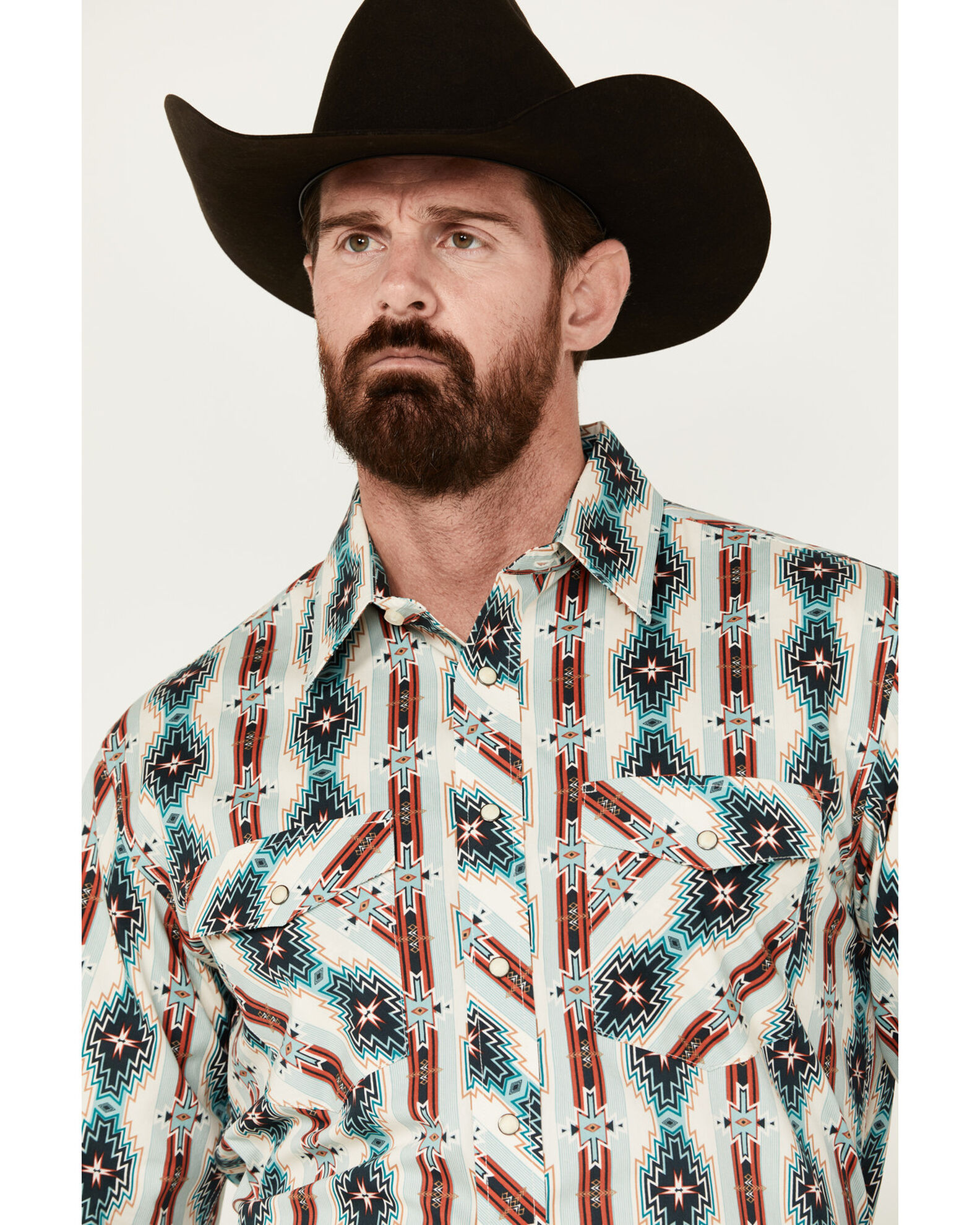 Product Name Panhandle Select Mens Southwestern Print Long Sleeve