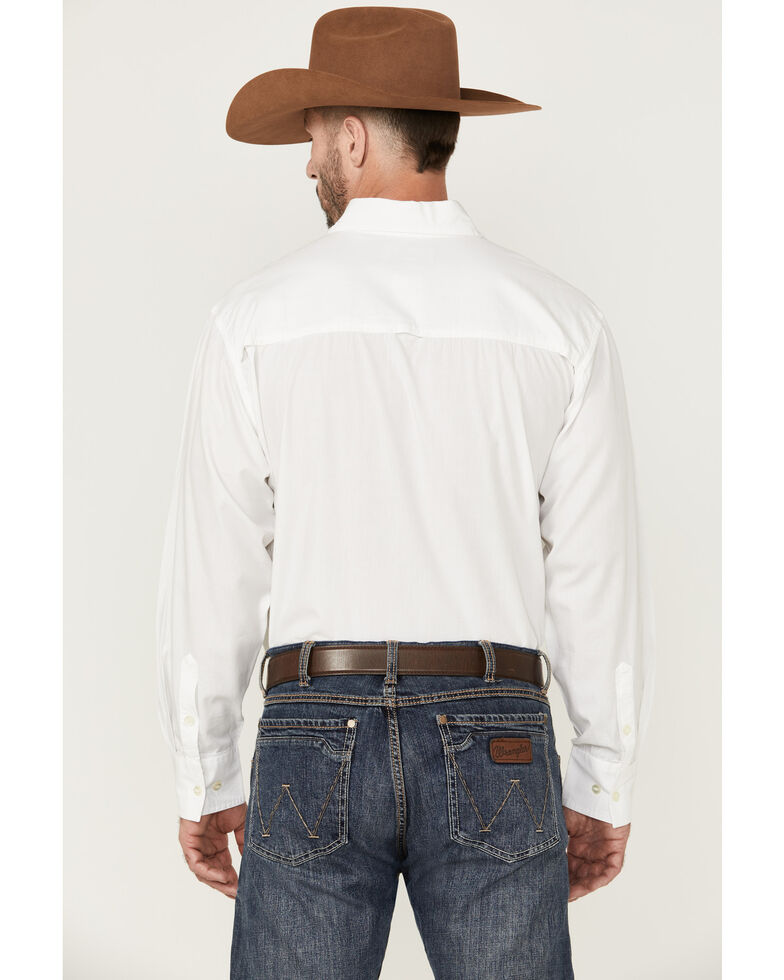 Resistol Mens Solid Long Sleeve Button Down Western Shirt Sheplers